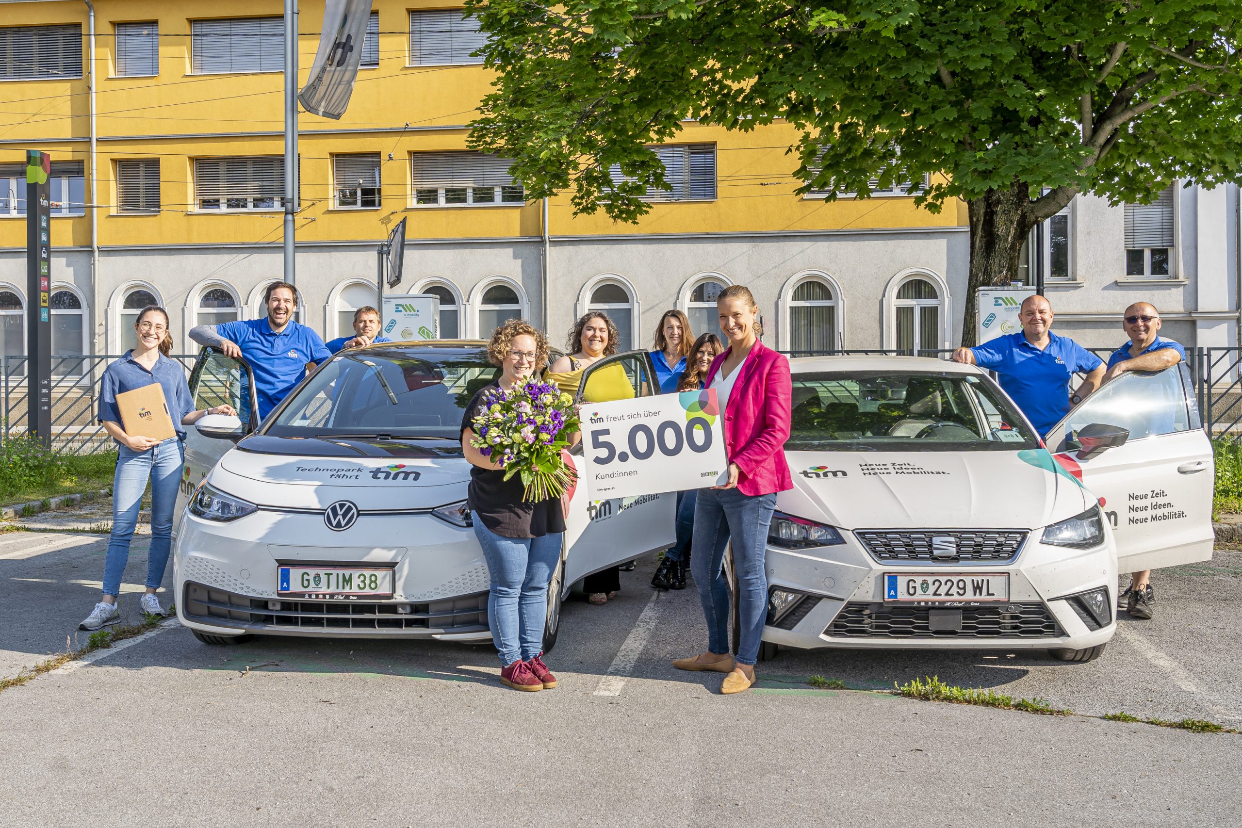 "tim" durfte 5.000ste Kundin begrüßen! - TIM Graz